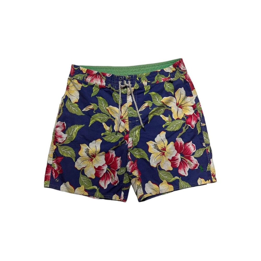 Vintage Polo Ralph Lauren Flower Swim Trunks - Gem